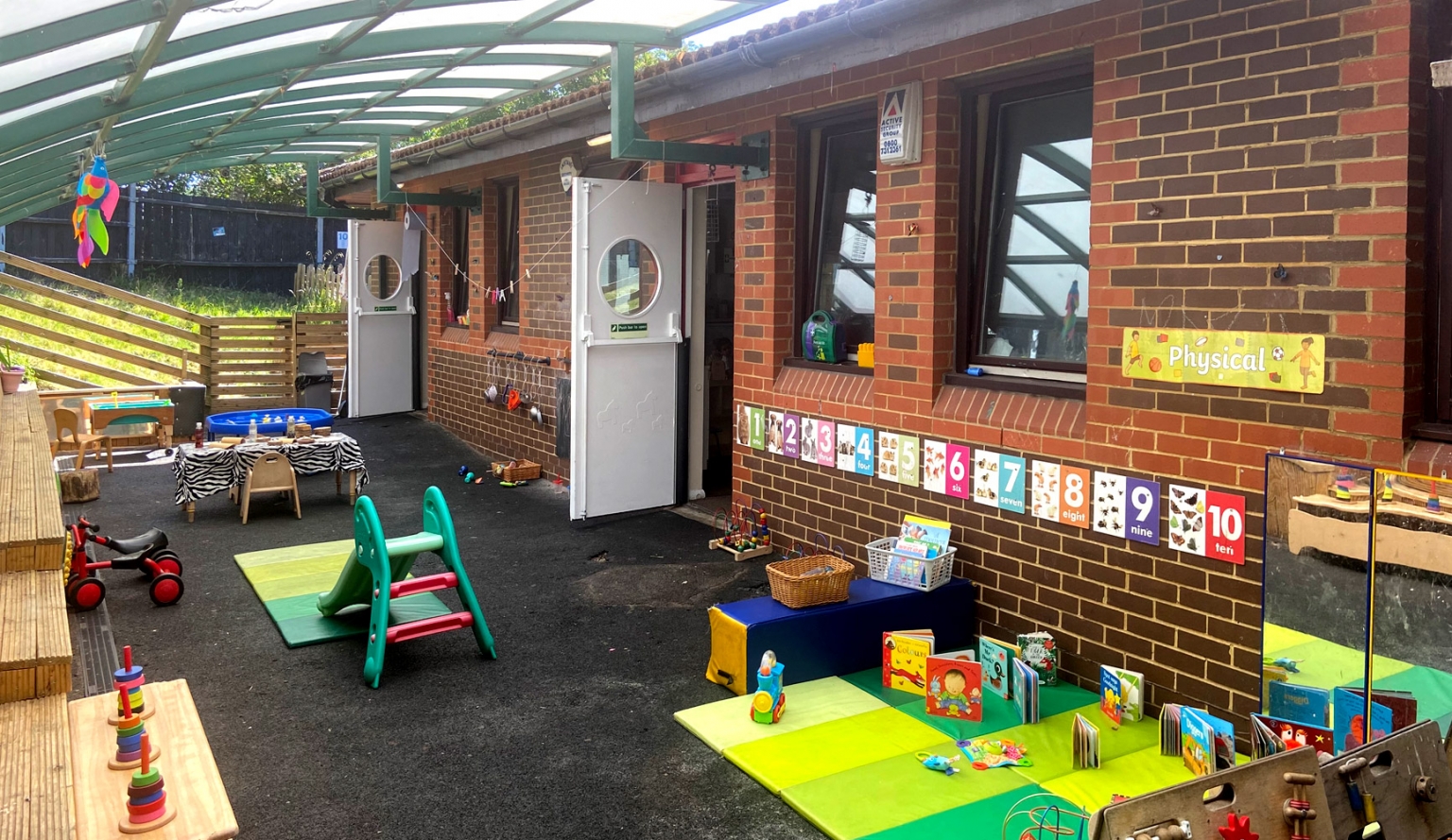 Our nursery, the various rooms & sensory, free movement & outdoor areas
